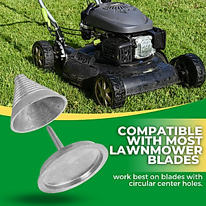 TonGass (2-Pack Metal Precision Blade Balancers for Lawn Mower Blade Sharpener Balances Blades After Sharpening Universal Design Lawn Mower Blade Balancer Lawnmower Accessories