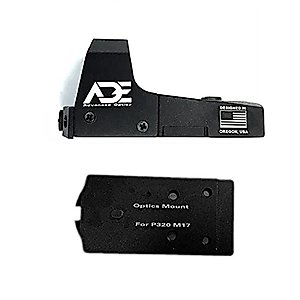 Ade Advanced Optics RD3-006 Green Dot Sight + Optic Mounting Plate for Sig Sauer P320 M17 / M18 Pistol