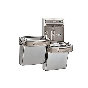 Elkay EZH2O Bottle Filling Station & Versatile Bi-Level ADA Cooler, Non-Filtered 8 GPH Stainless