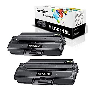 2PK D118L Toner Compatible MLT-D118L MLT D118L Toner Replacement for Samsung MLT-D118L D118L Toner Cartridge for use in Samsung M3015DW & M3065FW 2 Pack by FUTUNE