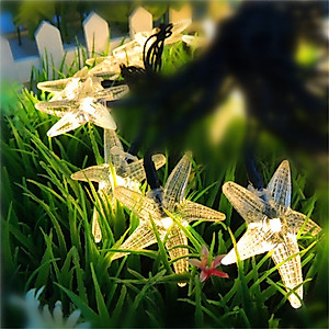 30 LED Solar String Lights , Waterproof Fairy Starfish Shaped Indoor & Outdoor Decorative Christmas Lighting Used for Party Wedding Home Garden New Year Decorations by elecfan - Warm White
