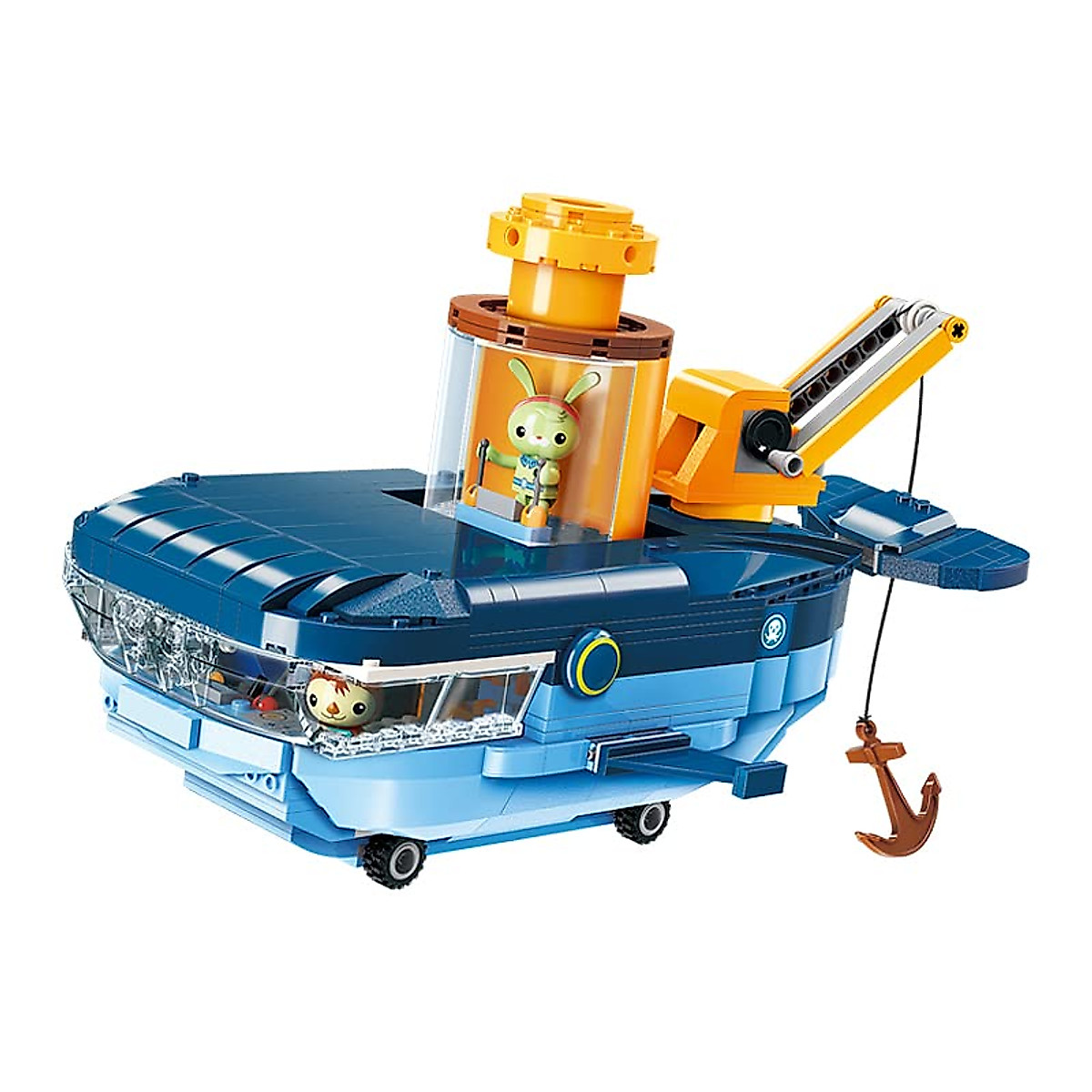 BASEPLATES for Age 6+ Building Block Ocean Adventure Octonauts GUP-C Blue Whale Vehicle & Barnacles Kwazii Tweak 630pcs Building Brick Set-No Package Box