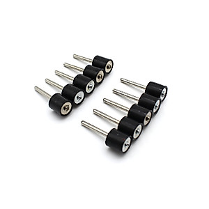 TEMO 10 pc 1/2 Inch Rubber Mandrel Sand Drum Holder 1/8 Inch Shank for Dremel Rotary Tools