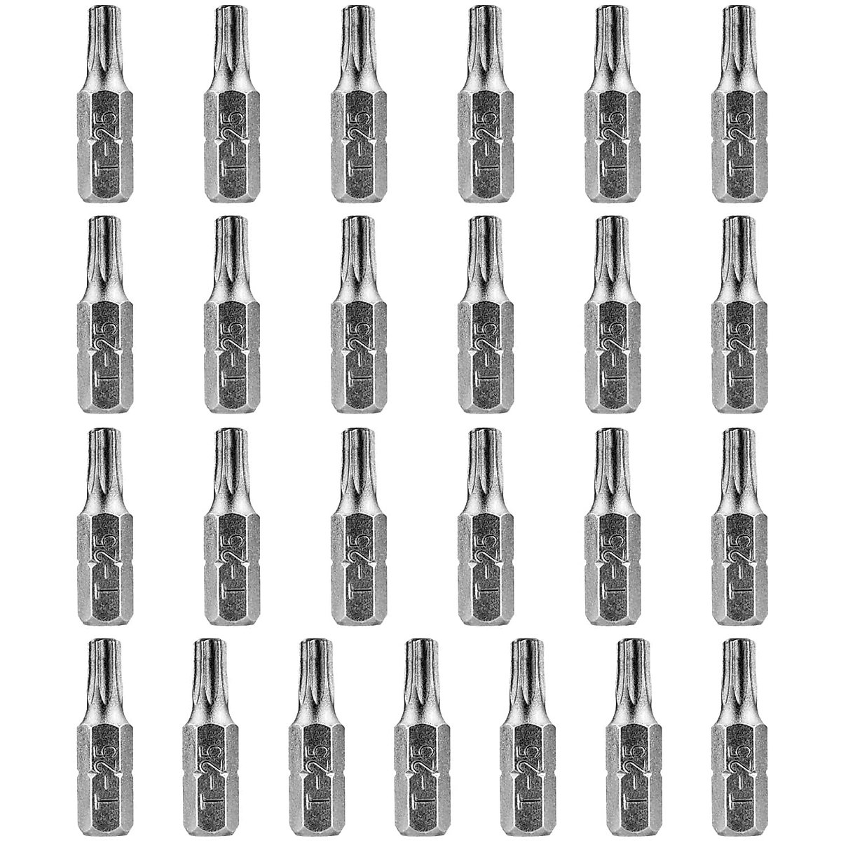 HPHOPE T25 Screwdriver Bit Set, Torx Bits T25, 1/4" Hexagon Bit, Length: 1", 25Pcs