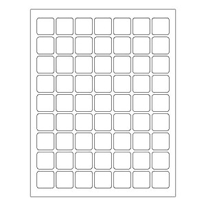ChromaLabel 1 x 1 Inch Printable Labels, Compatible with Laser and Inkjet Printers, 1575 Stickers per Pack, 25 Sheets, White