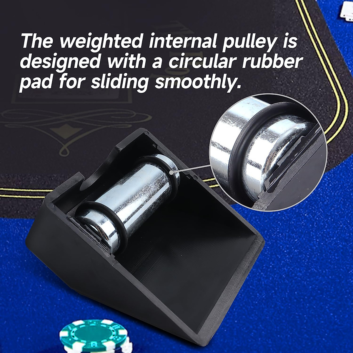 GSE Games & Sports Expert 6 Decks Blackjack Dealing Shoe, Casino Grade Acrylic Dealer Shoe for Gambling Games, Family Game Night