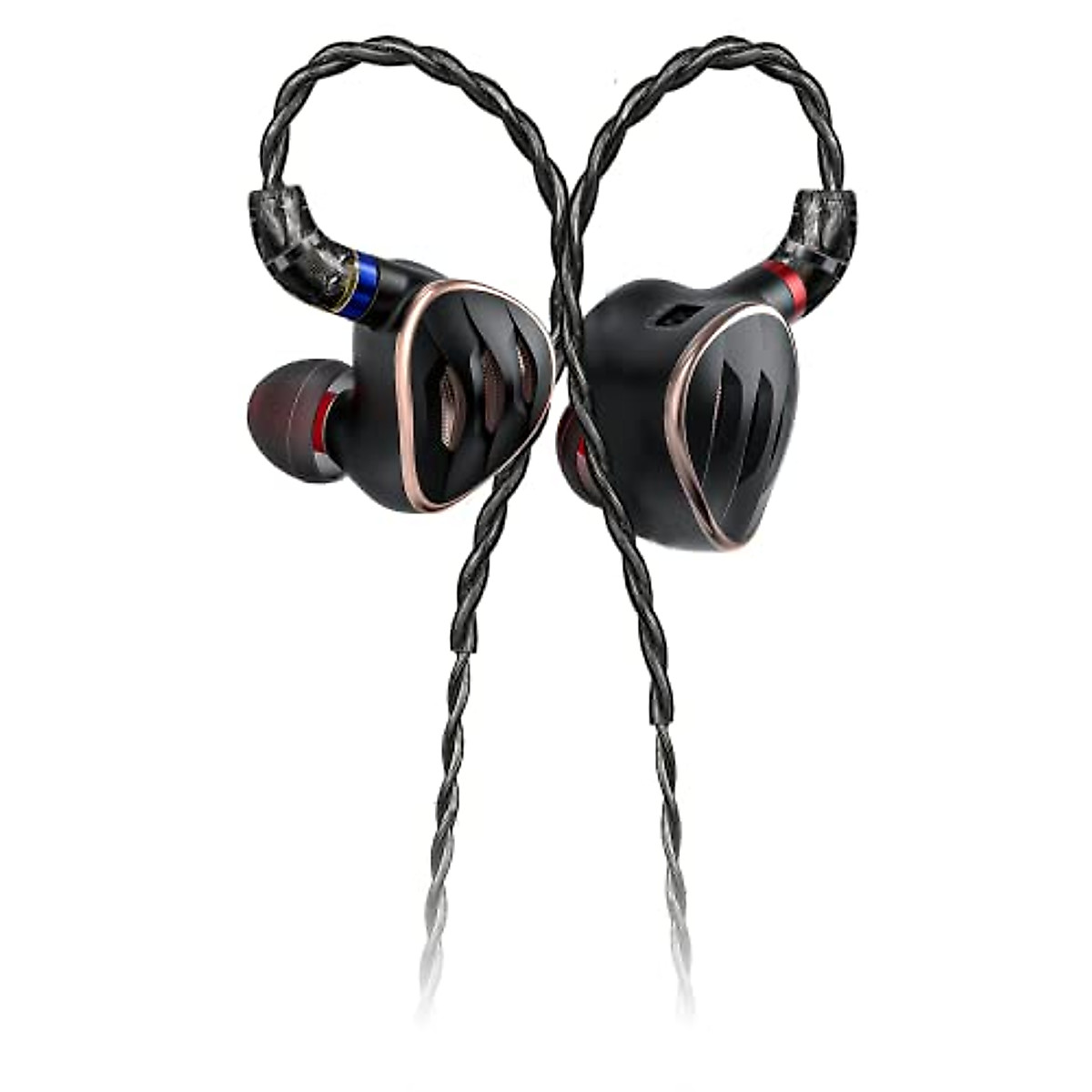 FiiO FH5sPro Headphone Earphones Wired High Resolution Deep Bass 2BA+2DD IEMs Comes with 2.5/3.5/4.4mm Swappable Plugs for Smartphone/PC/Laptop/Tablet