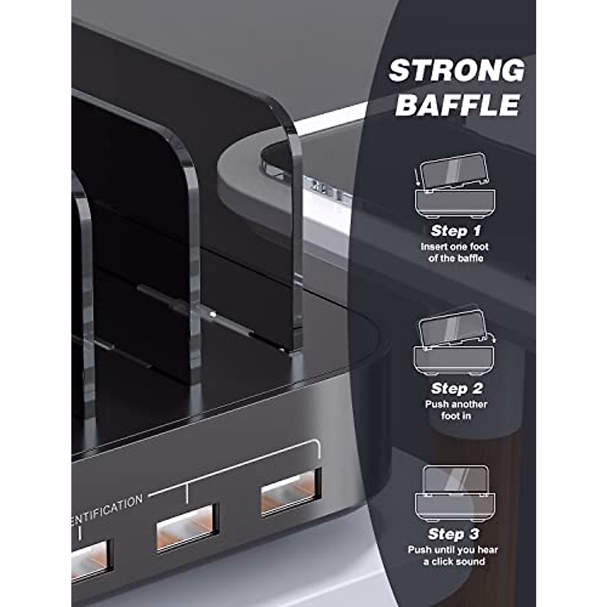 Charging Station for Multiple Devices, 50W Multi USB Charger Station,5 Ports Charging Dock with 8 Short Mixed Cables Watch & Airpod Stand Included for iPhone, iPad, Cell Phone, Tablets