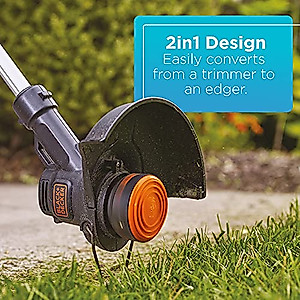 BLACK+DECKER 20V MAX String Trimmer/Edger Kit, 10-Inch (LST201)