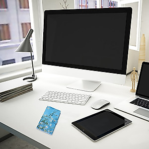 lizimandu Business Card Holder Book, Business Card Book Case PU Leather Organization Binder Name ID Card Holder for Men & Women, Up to 96 Cards Capacity(1-Peach Blossom)