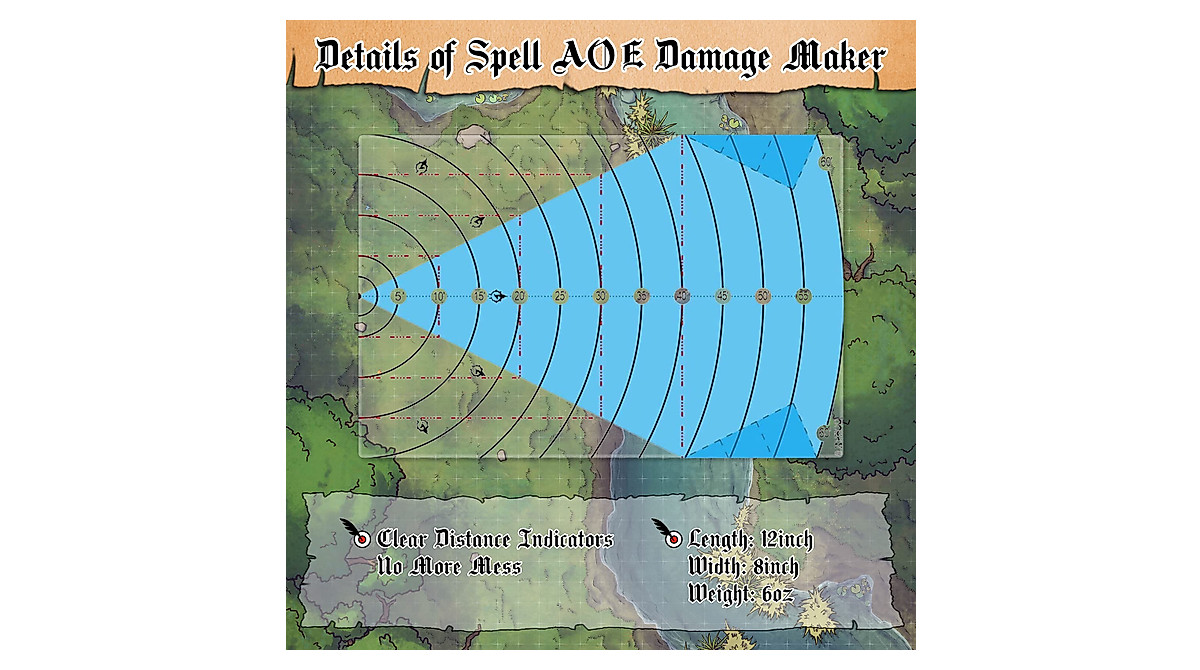 Byhoo AOE Damage Template for DND & Pathfinder