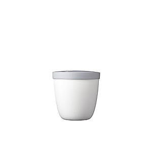 Mepal, Snack Pot Large with Airtight Lid for Fruit or Popcorn, Portable, BPA Free, White, Holds 15 oz, 1 Count