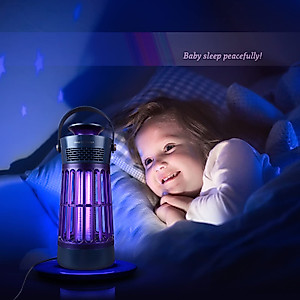 Antarctic Corner Bug Zapper Indoor Insect Trap Fly Gnat Mosquito Catcher with 22 Led UV Lights and Quiet Suction Design for Home