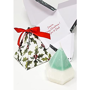 Crystal Candle with Crystal inside- Personalized Candle for any occasion, Mystery Diamond Candle with message - Handmade Florida USA