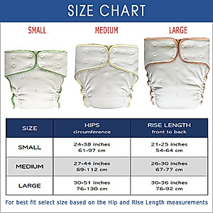 Snap-in Adult Insert: Compatible with Fitted Incontinence Cloth Diapers for Women and Men (1 Snap-in Insert, Large)