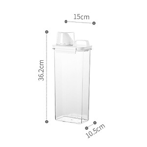 Bothyi Rice Storage Container, Flour Container Cereal Dispenser with Measuring Cup, Airtight Dry Food Container Bin