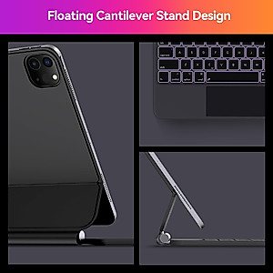 AUSDOM iPad Keyboard Case for iPad Pro 11 & Air 11 (M2, 2024) and iPad Air 5th &4th Generation, Magnetic Keyboard Case with Multi-Touch Trackpad for iPad Pro 11”1st /2nd /3rd/4th Gen, Backlit