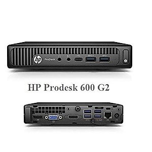 HP 600 G2 Micro Computer Mini Tower Tiny PC (Intel Quad Core i3-6100T, 8GB RAM, 256GB SSD, Wi-Fi, VGA, Display Port) Win 10 Pro (Renewed)