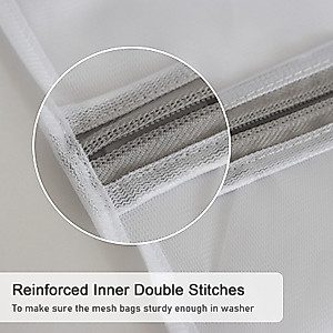 Polecasa 5 Pack Durable Fine Mesh Laundry Bags with Premium Zipper and Hanging Loop for Lingerie and Delicates, 1 XXL, 1 XL, 1 Large, 1 Medium, 1 Small