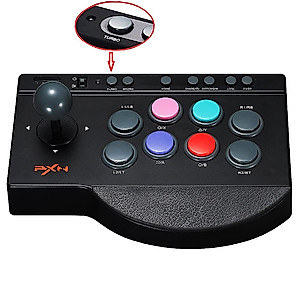 PXN Arcade Fight Stick, 0082 Wired Fighting Joystick, USB Fightstick Game Controller for PS3/ PS4/ Xbox One/Switch/Windows PC