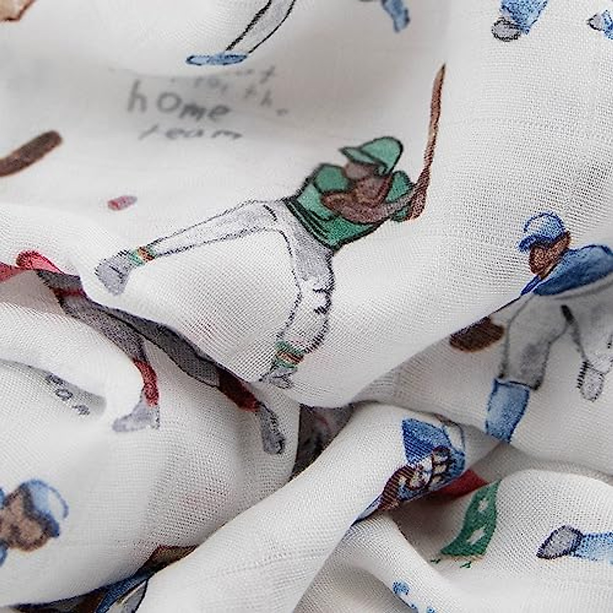 Little Unicorn – Home Run Deluxe Swaddle Set | Set of 2 | 100% Rayon Muslin from Bamboo | Super Soft | Newborns and Infants | Large 47” x 47” | Machine Washable