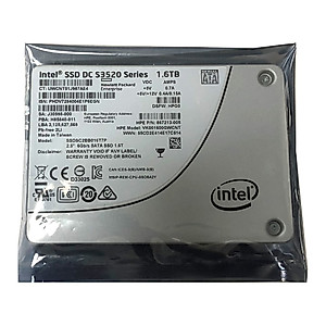 HP 867213-005 Intel DC S3520 Series 1.6TB 2.5-inch 7mm SATA III MLC (6.0Gb/s) Internal Solid State Drive (SSD) SSDSC2BB016T7P Model VK001600GWCNT - New OEM w/ 5 Years Warranty