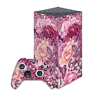 Head Case Designs Officially Licensed LebensArt Butterfly Romance Art Mix Vinyl Sticker Gaming Skin Decal Cover Compatible With Xbox Series X Console and Controller Bundle