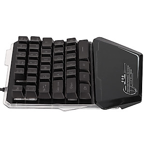 Shanbor One Handed Keyboard, Portable Small Gaming Keyboard for Home for Office