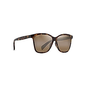 Maui Jim Women's Liquid Sunshine Polarized Fashion Sunglasses, Tokyo Tortoise/HCL® Bronze, Medium