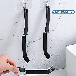 Qifuwanjingfeng 4 PCS Crevice Brush, Cleaning Brush,Crevice Cleaning Brush, Hard Bristle Crevice Cleaning Brush,Narrow Cleaning Brush Suitable for Cleaning Gaps and Around Fixtures