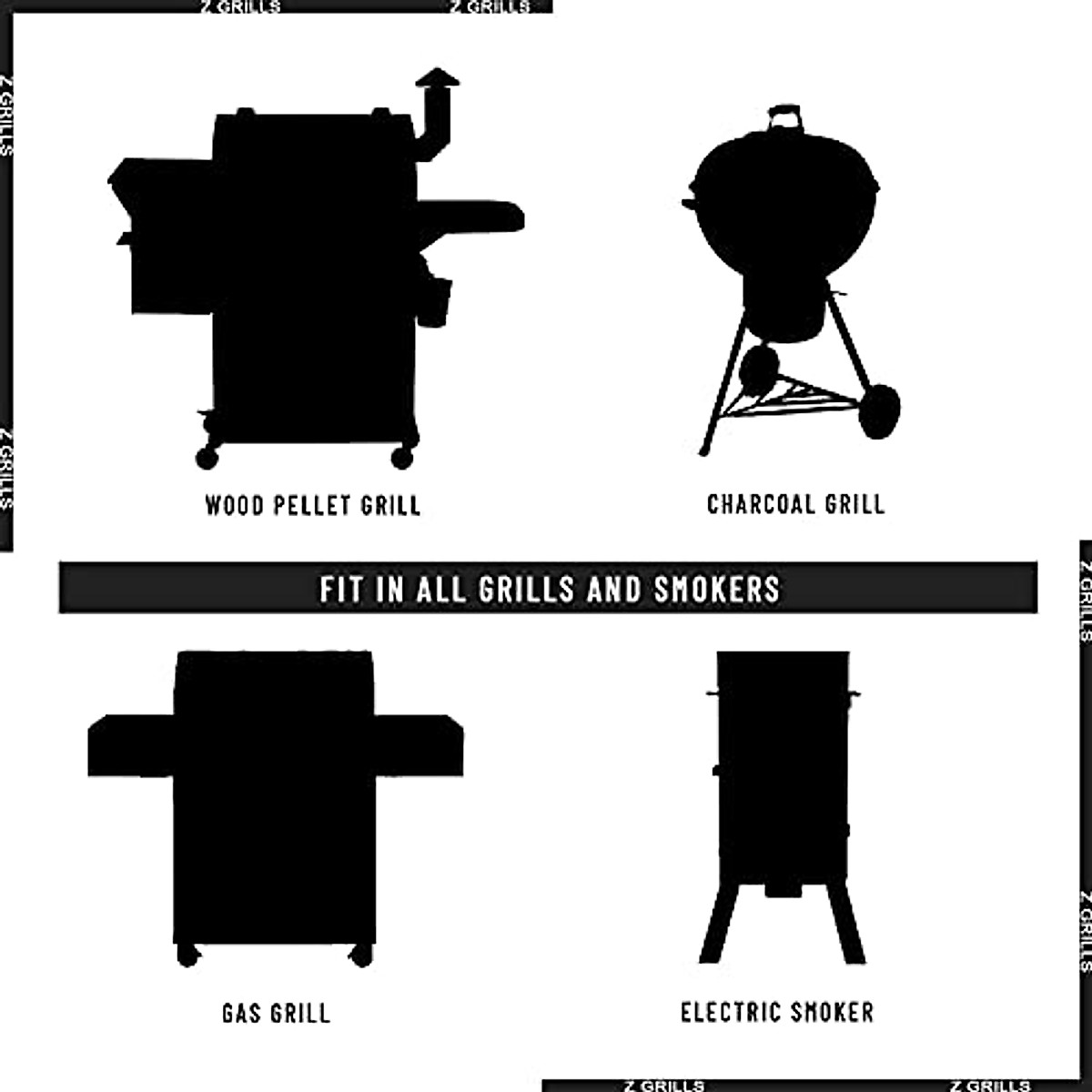 Z GRILLS Pellet Smoker Tube with 2 Hooks and Brush, 12" BBQ Billowing Smoke Mesh Stainless Steel for Cold/Hot Smoking