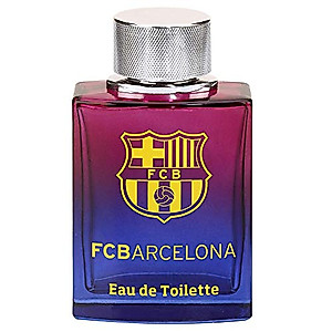 Air-Val International Eau de Toilette Spray for Men, FC Barcelona, 3.4 Ounce