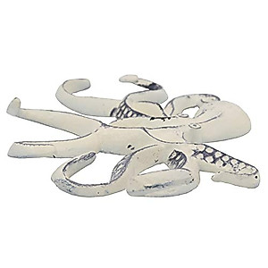 Swimming Octopus Key Hook Antique Look/Distress Ivory/Vintage Hook/Sea Theme Hook/Coastal Hook and Swimming Octopus Key Hook Antique Look/Distress Pink/Vintage Hook/Sea Theme Hook/Coastal Hook