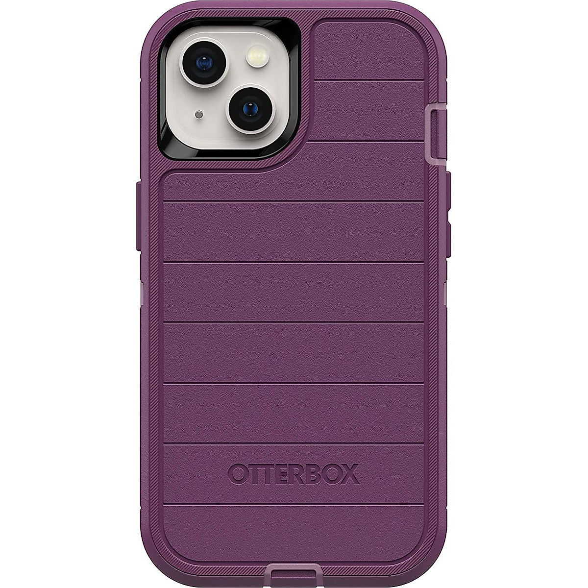 OtterBox Defender Series Screenless Edition Case for iPhone 13 Mini & iPhone 12 Mini (Only) - Holster Clip Included - Microbial Defense Protection - Non-Retail Packaging - Happy Purple