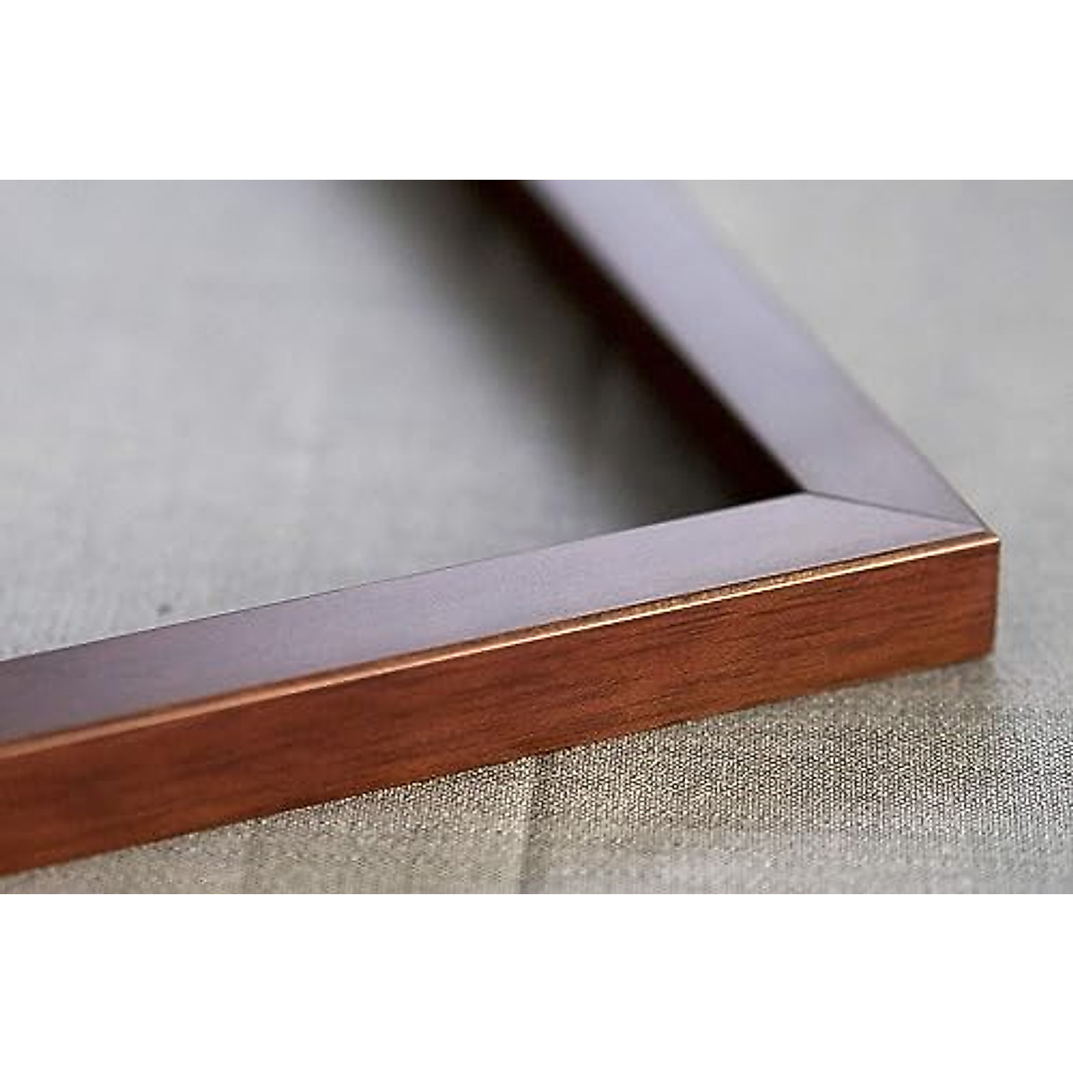 26x38 Frame Brown Solid Wood Picture Frame Width 0.75 Inches | Interior Frame Depth 0.5 Inches | Mogano Traditional Photo Frame Complete with UV Acrylic, Foam Board Backing & Hanging Hardware