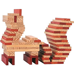 KAPLA 40 Squares Orange - Wooden Construction Set - 40 Orange Colored Building Planks - for Ages 3+