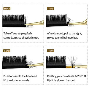 EMEDA Volume Lash Extensions Mix 8 Colored Lash Extensions Easy Fan Volume Lashes Colorful Self Fanning Volume Eyelash Extensions (Mixed 8 Color 0.07mm D Curl 15mm)