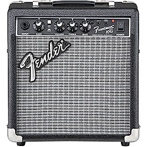 Fender Squier Stratocaster - Black Bundle with Frontman 10G Amplifier, Gig Bag, Instrument Cable, Strap, Picks, Fender Play Online Lessons, Instructional Book, and Instructional DVD