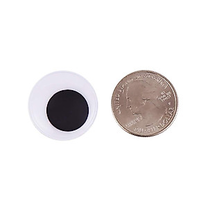 CCINEE 30mm Black Googly Wiggle Eyes 100PCS with Self-Adhesive for DIY Handmade Crafts Decorations