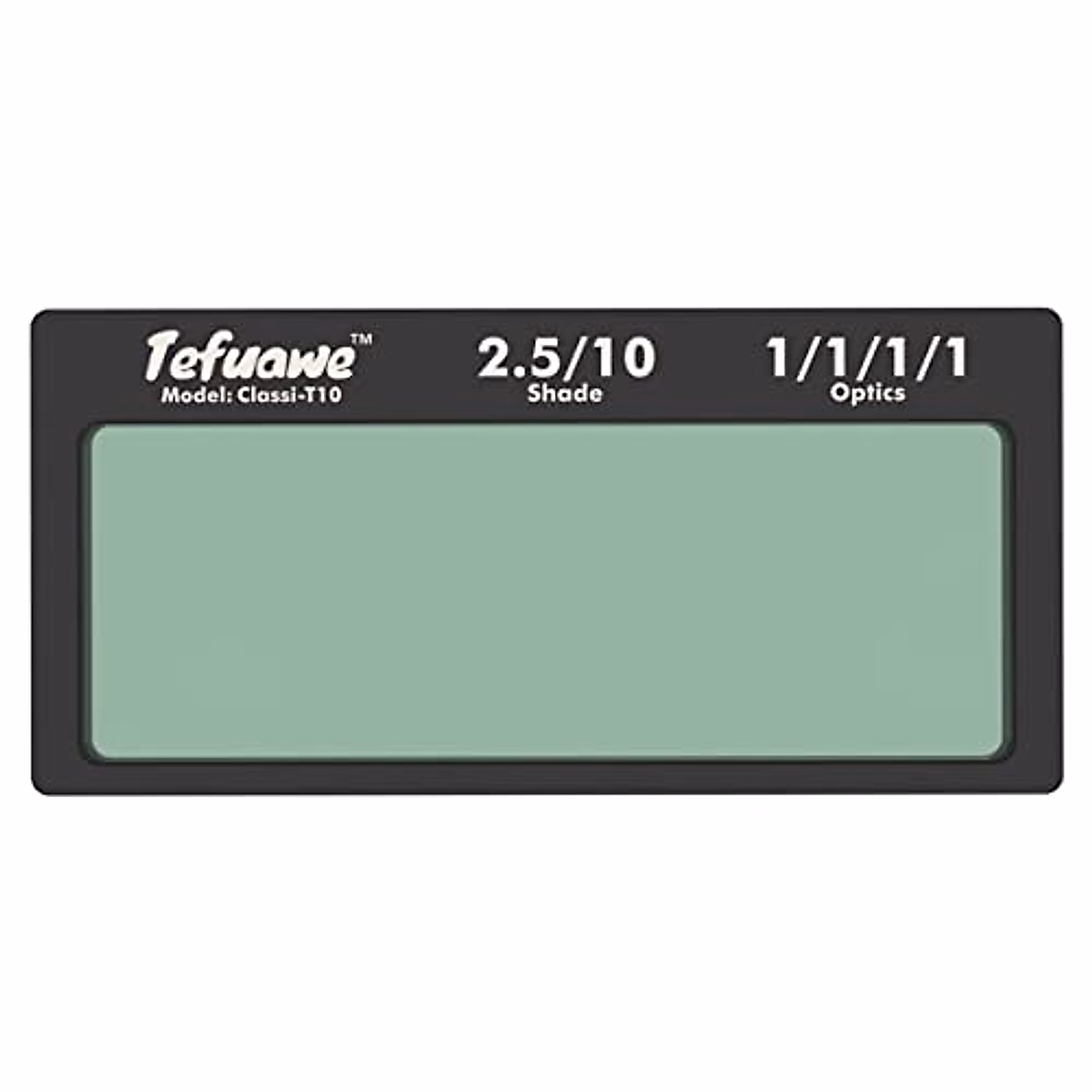 Tefuawe Auto Darkening Welding Lens, True Color Blue Technology, Shade 10, 2x4.25 with 2pcs Replacement Outside Cover Lens for Pipeliner Welding Hood