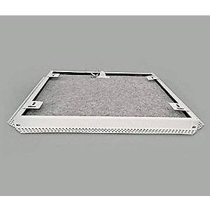Access Door 6" X 6" Sound Rated Steel Access Panel Felt Covered Door for Concealed Wall/Ceiling Application with Slotted Lock - [Outer Dimensions: 7" Width X 7" Height]