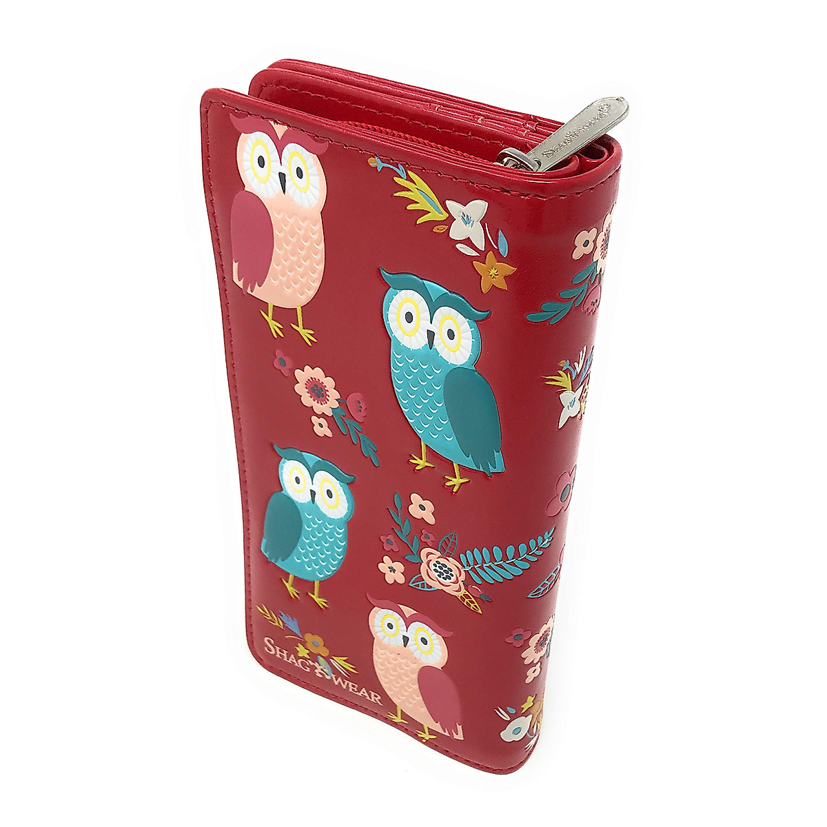 Owl Garden Large Women's Wallet Red
