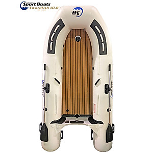 Inflatable Sport Boats - Swordfish 10.8' - Model SB-330A - Air Deck Floor Premium Heat Welded Dinghy with Seat Bag