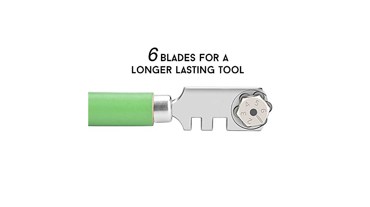 AGPtek Professional Glass Cutter - Precise 6-Way Cutting Tool