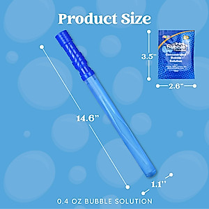JOYIN 36 Pack 14.6’’ Big Bubble Wands Bulk, Bubble Blower for Kids, Bubble Blaster Party Favors, Easter, Birthday, Summer Outdoor & Indoor Activity