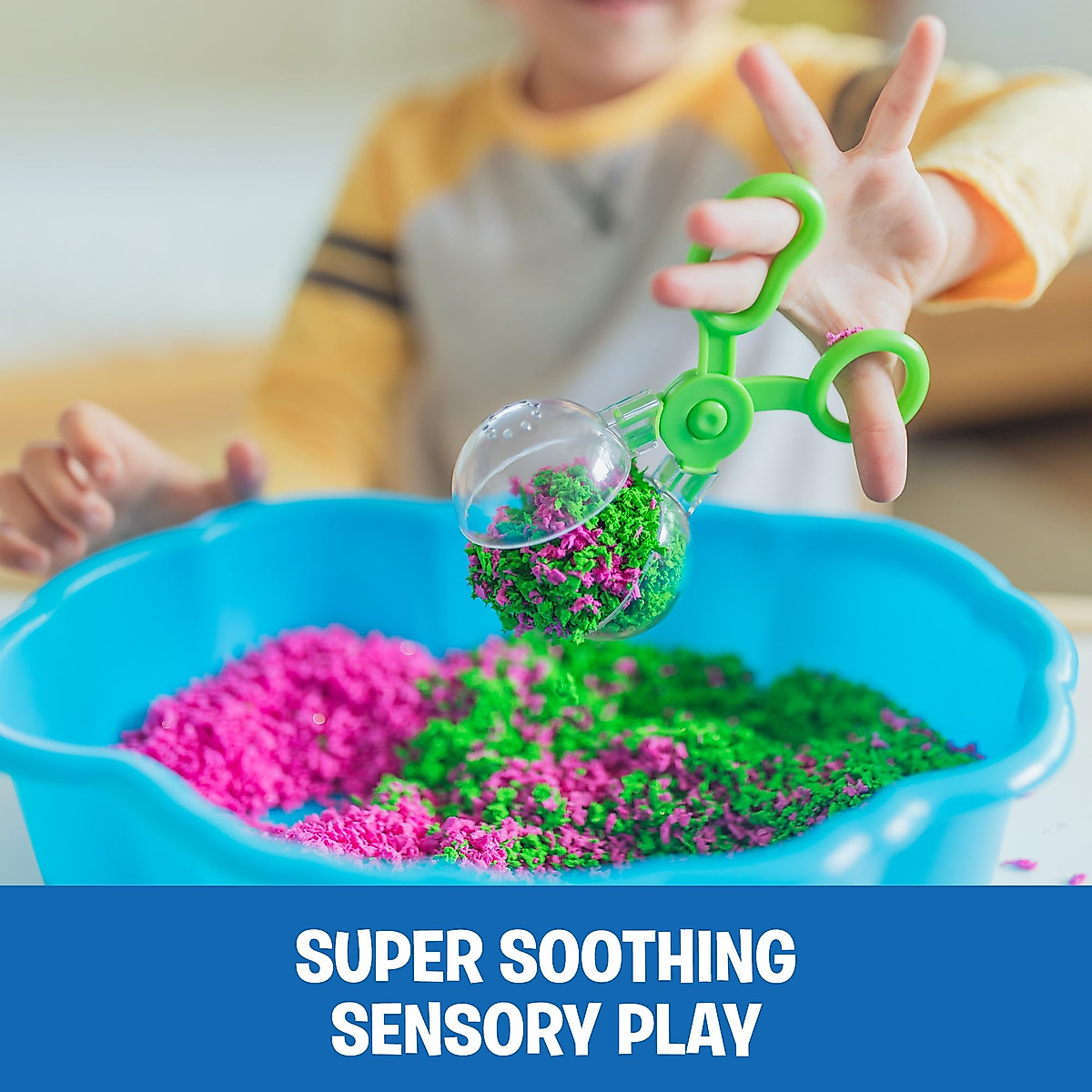 Educational Insights Playfoam Pluffle Sensory Station with 2 Colors of Playfoam Pluffle for Sensory Bins, Ages 3+