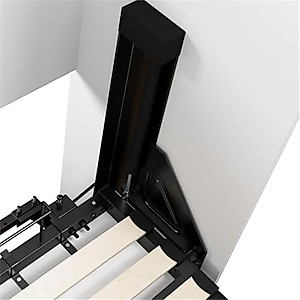 Bestar Claremont 59W Full Murphy Bed in White, Sleeping Arrangement for Multipurpose Area, Bedroom, Guest Room, or Living Room