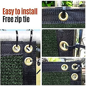 AofeiGa 180GSM 6ft x 50ft Fence Privacy Screen Heavy Duty Fence Cover Garden Wall Backyard Dark Green