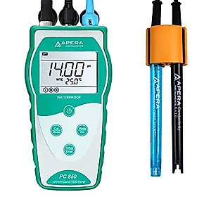 Apera Instruments Value Series PC850 Portable Handheld pH/Conductivity Multi-Parameter Meter Kit (AI5514)