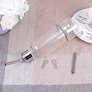 balacoo Small Animal Water Bottle - No Drip Water Dispenser Gravity Hydration Fountain Drinking Feeder for Dog,Cat,Rabbit,Hamster Cage or Kennel Size L